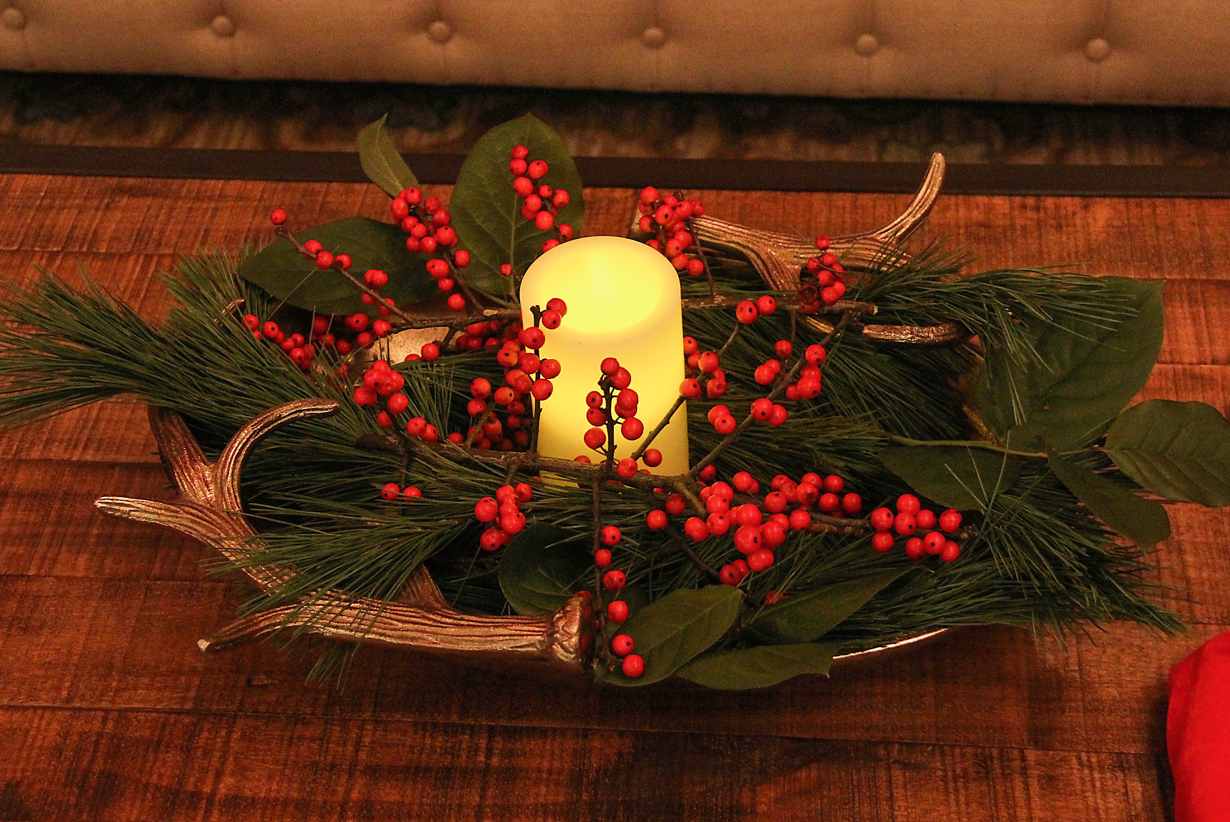 Gold Antler Bowl 4″x 19″x 12″ | Dream Captured Event Design